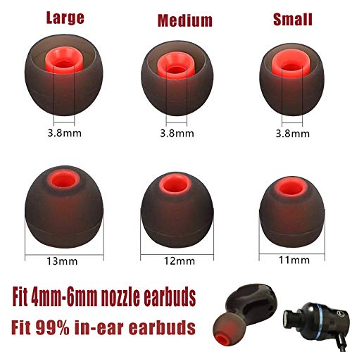 Luckvan 3 Pairs (LMS) Silicone Ear Tips for Beats Flex Beats X Earbuds Tips Replacement Silicone Wingtips Ear Hooks Ear Fins Stabilizer Ear Tips for JayBird X4 X3 etc.3 Pairs (LMS)