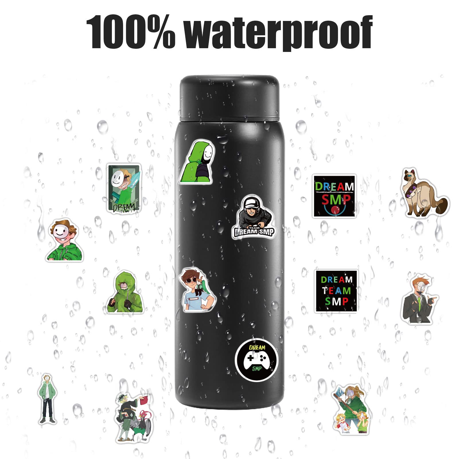 100 Pcs Game Stickers Pack 100,Vinyl Waterproof Stickers for Laptop & Water Bottles,Aesthetic Skateboard Stickers for Teens (smp01-B)