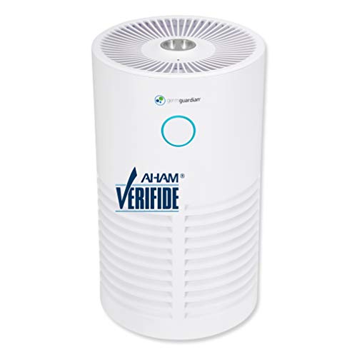GermGuardian Air Purifier with HEPA Filter, UV Sanitizer and Odor Reduction, White, 15" Tower