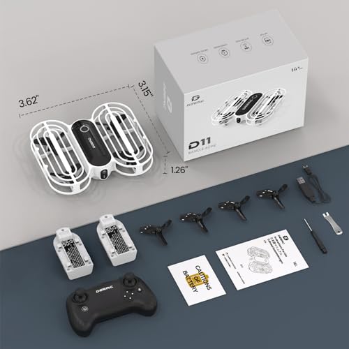 DEERC D11 Drone for Kids, Kids Drone with Circle Fly, 3D Flips, 3 Speeds, and 2 Rechargeable Batteries for 16 mins, Gifts Toys for Boys and Girls