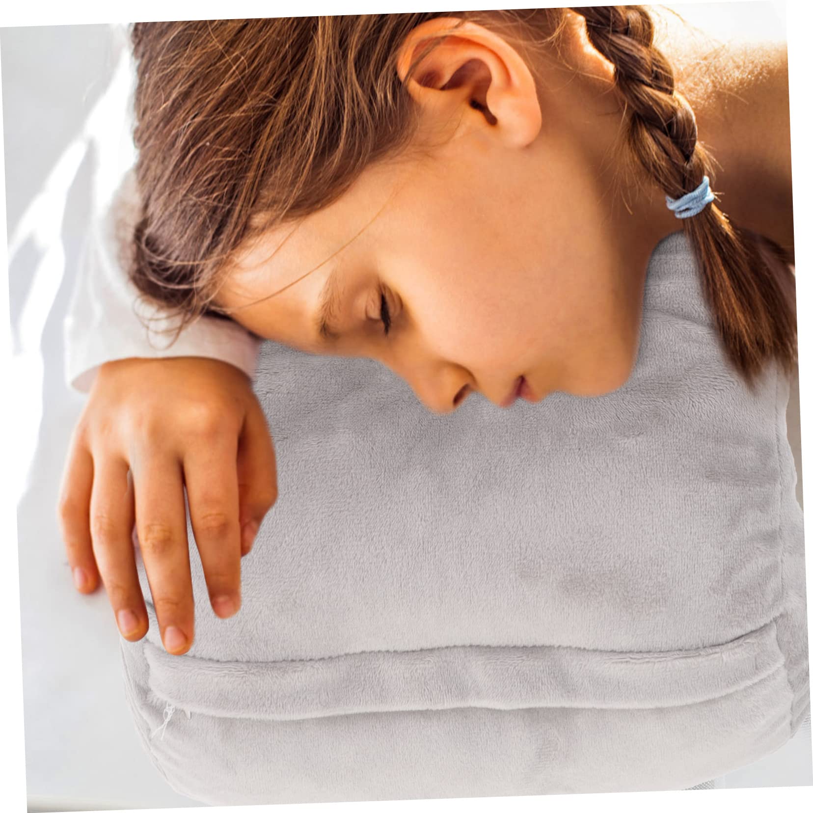 Tofficu Office Tummy Pillow Travel Neck Pillows for Airplanes Airplane Pillow Donut Pillow Headrest Face Cushion Desk Napping Pillow Office Cushion Donut Pillow for Ear Portable Pillow