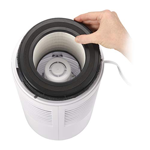GermGuardian Air Purifier with HEPA Filter, UV Sanitizer and Odor Reduction, White, 15" Tower