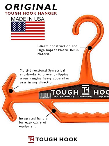Tough Hook Original Hanger Max Pack Set of 4 | 2 Blue and 2 Red |USA Made | Multi Pack