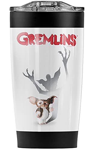 Logovision Gremlins Gremlins Shadow Stainless Steel Tumbler 20 oz Coffee Travel Mug/Cup, Vacuum Insulated & Double Wall with Leakproof Sliding Lid | Great for Hot Drinks and Cold Beverages