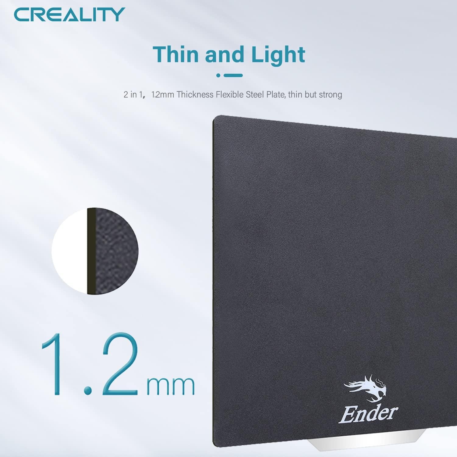 Creality Official Ender 3 Build Plate, 235x235mm Double-Sided Magnetic Bed Plate Smooth+Textured Surface Flexible Removable Printing Platform for Ender 3/3 V2/3 Pro/3 S1/3 S1 Pro/5/5S/5 Pro