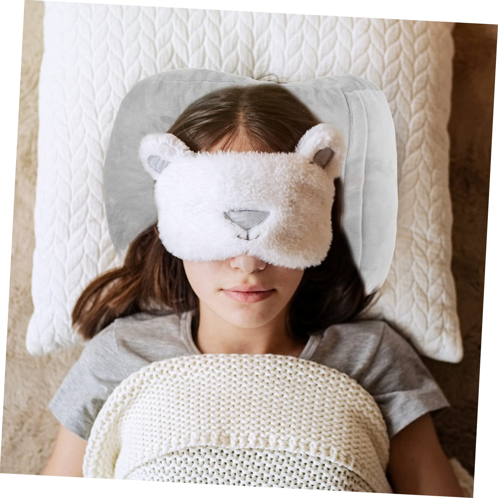 Tofficu Office Tummy Pillow Travel Neck Pillows for Airplanes Airplane Pillow Donut Pillow Headrest Face Cushion Desk Napping Pillow Office Cushion Donut Pillow for Ear Portable Pillow