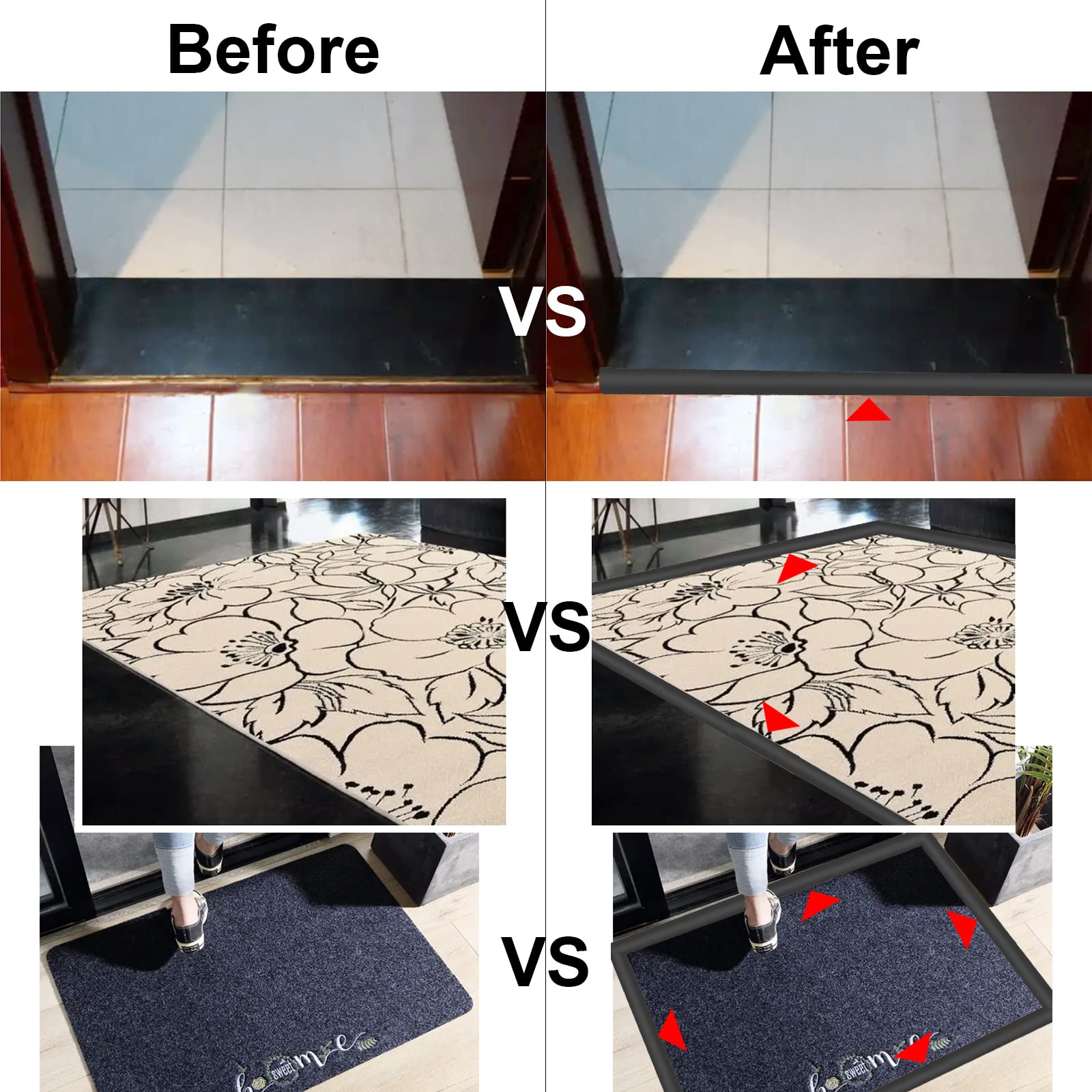 Floor Transition Strip Self Adhesive Floor Vinyl Floor Edge Trim Laminate Floor Gap Covering Joining Strip