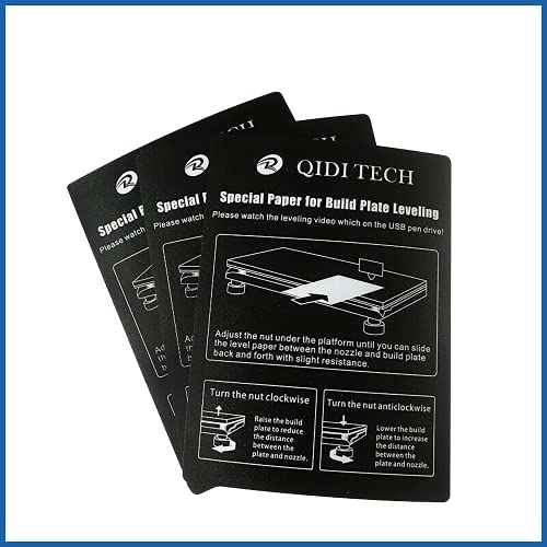 QIDI Technology Leveling Papers QIDI 3D Printer (3pcs)