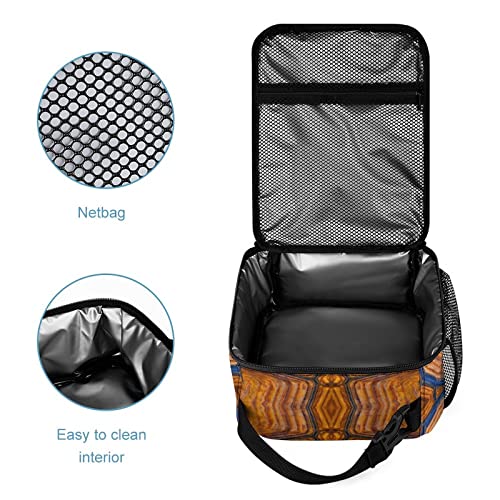 MINBHEBYUD Turtle Carapace Lunch Bag for Men Women, Insulated Lunch Bags for Office Work, Reusable Portable Lunch Box