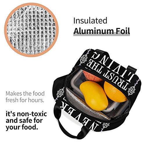 antcreptson Never Trust The Living Oxford Cloth Waterproof Thick Insulation Bag Picnic Bag Large Portable Lunch Box Bag Frozen Bag Insulation Package