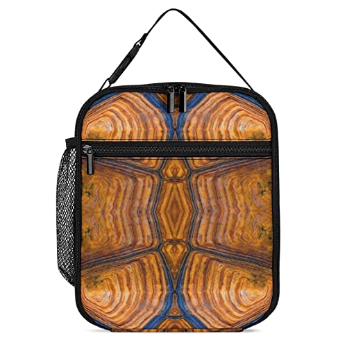 MINBHEBYUD Turtle Carapace Lunch Bag for Men Women, Insulated Lunch Bags for Office Work, Reusable Portable Lunch Box