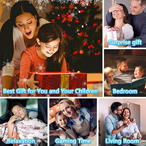 Nezylaf Star Night Light Projector, 3 in 1 Galaxy Starry Night Projector,Galaxy/Stars/Nebula Ocean Wave Projector with Remote Control&Bluetooth Music Speaker, Best Gift for Kids/Adults