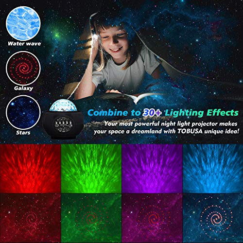 Nezylaf Star Night Light Projector, 3 in 1 Galaxy Starry Night Projector,Galaxy/Stars/Nebula Ocean Wave Projector with Remote Control&Bluetooth Music Speaker, Best Gift for Kids/Adults