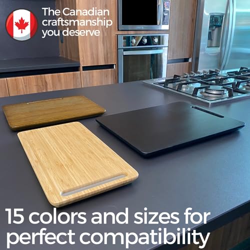 Ibyx Elegant Sliding Tray for Your Coffee Maker & Heavy Kitchen Appliances - Sturdy, Slides Easily from Under The Cabinet (Black, Medium - Wide (13” x 10.5”))