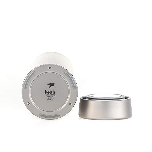 KEITH TITANIUM Ti3101 Zero-Plastic Vacuum Bottle β 18.6 fl oz