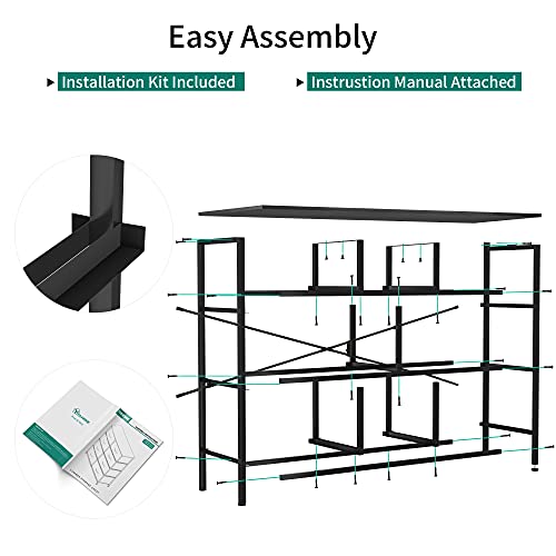 YITAHOME 8-Drawer Storage Tower, Fabric Dresser - Organizer Unit for Bedroom, Living Room, Hallway, Closets & Nursery - Sturdy Steel Frame, Wooden Top & Easy Pull Suede Bins