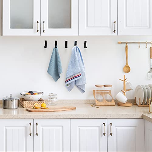 Adhesive Hooks Coat Hooks,Super Sticky Nail-Free Wall Hooks for Hanging Coats and Towels,Reusable ,Modern and Waterproof Hooks, Suitable for Any Scene,Wall Hooks 5 Pcs.