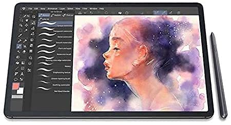 Tab S7 / S7+ S Pen Replacement Stylus Pen for Samsung Galaxy Tab S7 / S7 Plus/ S7 FE (EJ-PT870) + Tips/Nibs (Without Bluetooth)( Black)