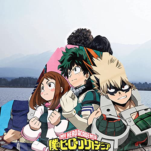 JUST FUNKY My Hero Academia Class 1-A Fleece Throw Blanket | 45 x 60 Inches - A Plus Ultra Gift for Fans - Comfy and Warm Featuring Deku, All Might & More - Great for Home, Travel, and Gifting
