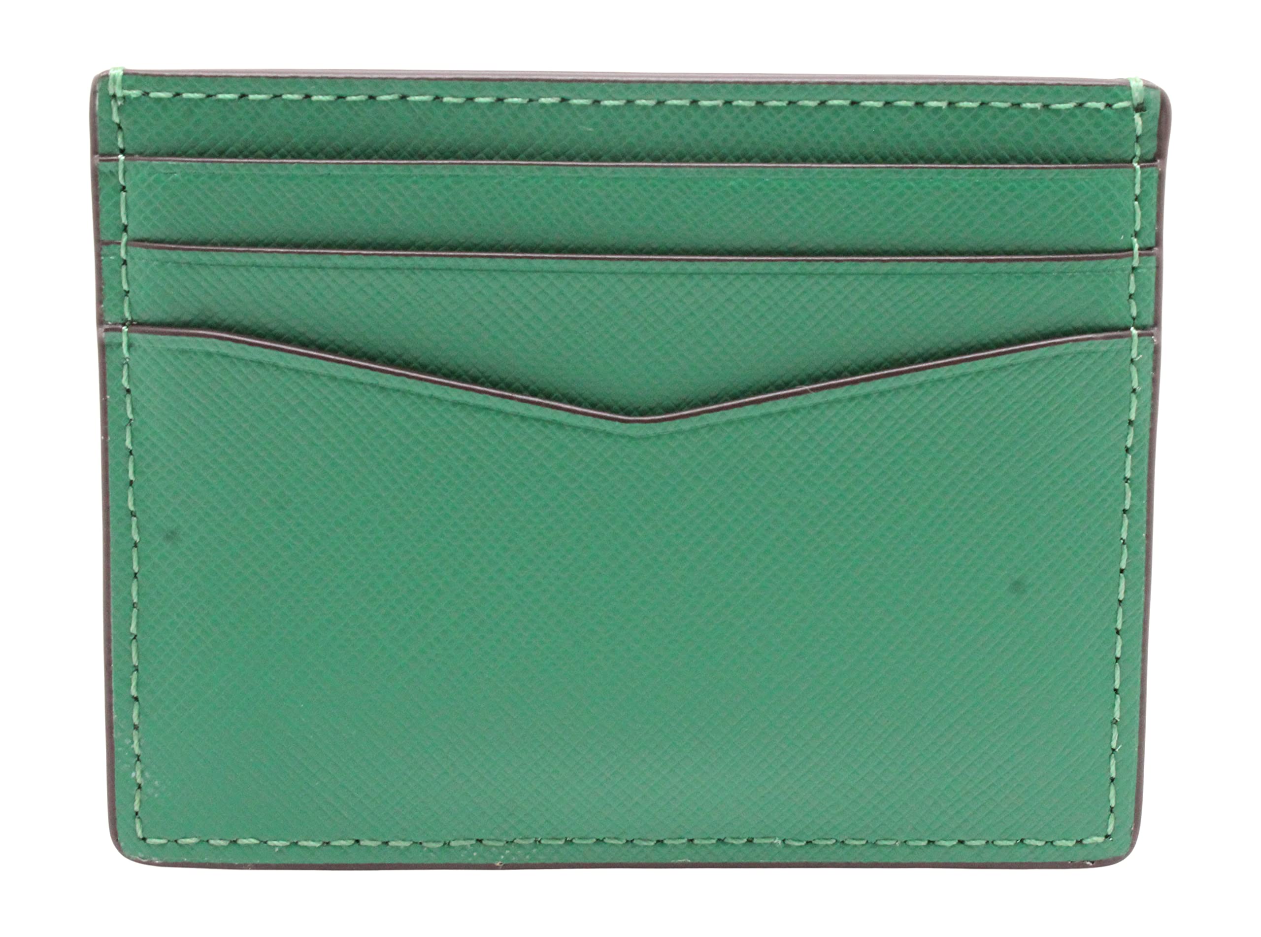 Kate Spade New York Staci Small Slim Card Holder In Gold, Green bean