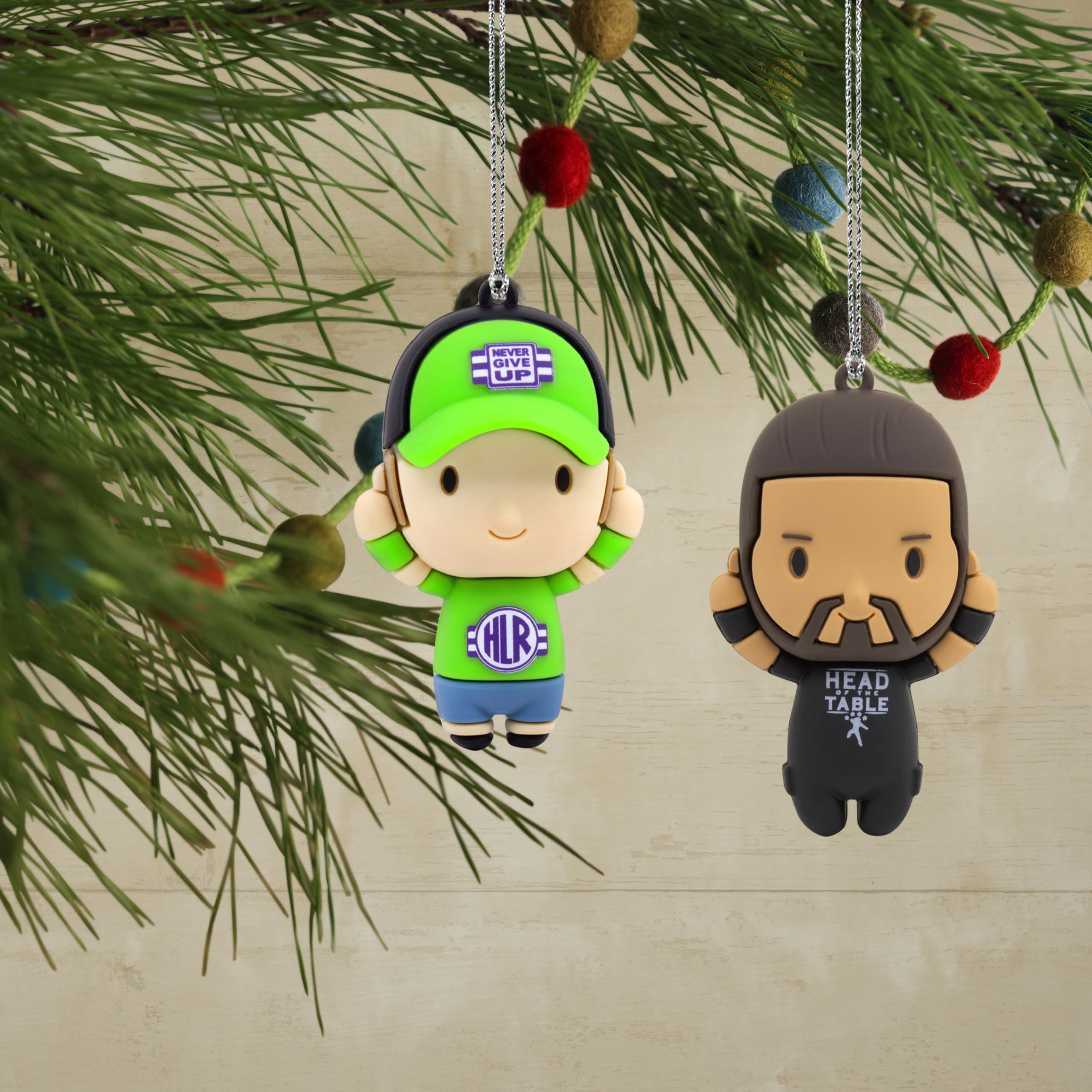 Hallmark WWE Mystery Christmas Ornaments, Set of 2, Shatterproof
