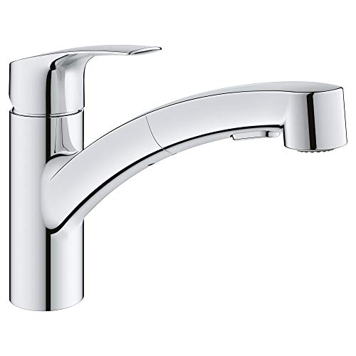 GROHE 30306001 Eurosmart Dual Spray Pull-Out Kitchen Faucet, Chrome