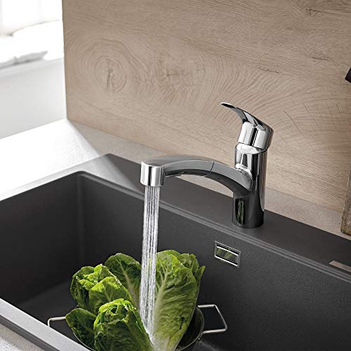 GROHE 30306001 Eurosmart Dual Spray Pull-Out Kitchen Faucet, Chrome