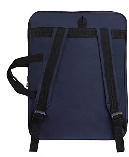 TINAYAUE A3 Art Portfolio Carry Bag Water-Resistant Art Work Portfolio Tote Drawing Board Bag Portable Student Painting Sketch Pad Storage Bag Art Portfolio Backpack for Packing Palette Paints