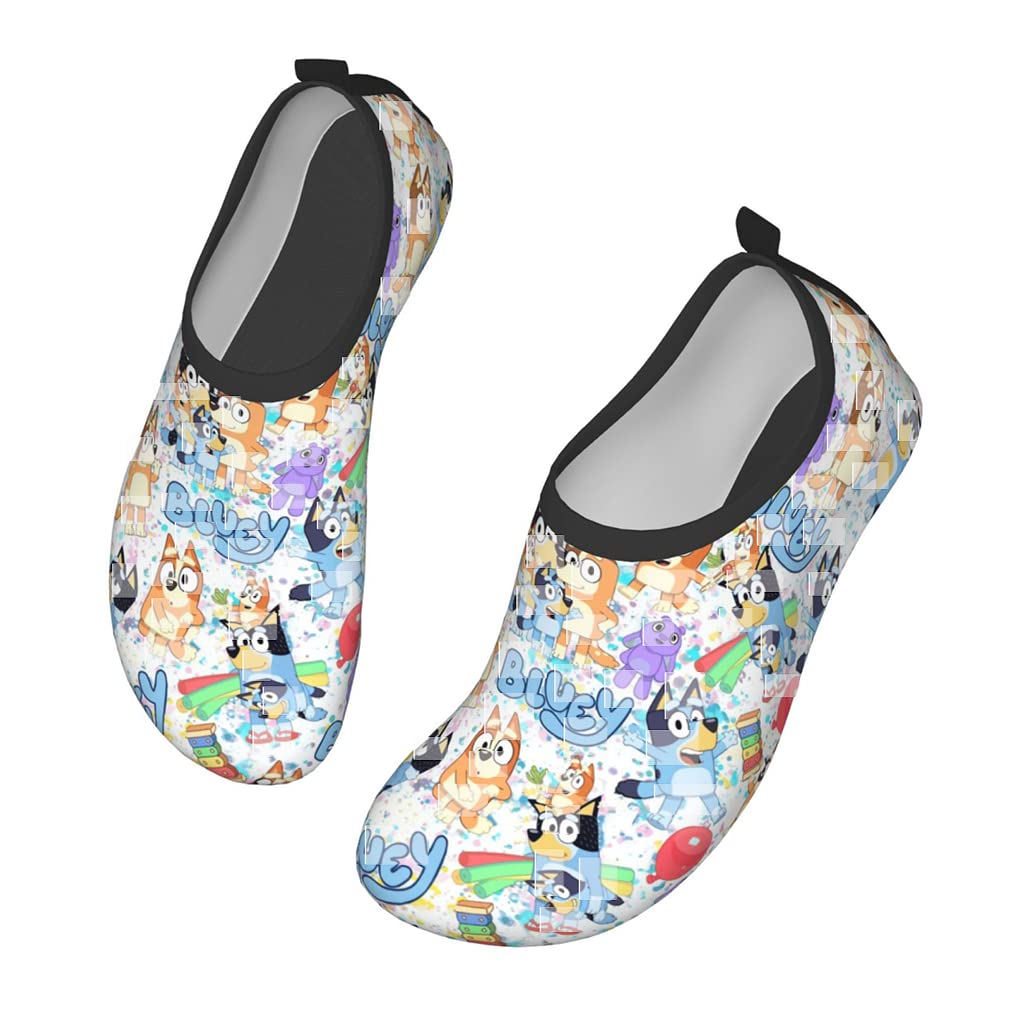 NZHMZJK Water Shoes for Boy Girl Quick-Dry Aqua Socks Swim Beach Yuga Exercise Wear Sport Pool Camping Must Haves Youth Size Style-04-2.5-3 Little Kid