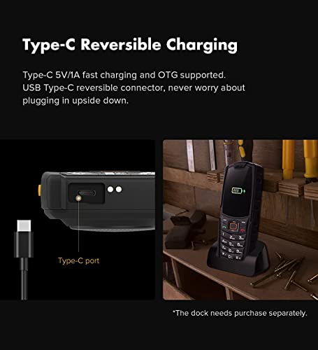AGM M7 Rugged Phone, IP68 Waterproof Outdoor Phone, 2500mAh Battery Unlocked 4G Cell Phone for Seniors Dual SIM Biggest Speaker 2.4" Touch Screen 1GB+8GB Facebook/Skype/TikTok-Black