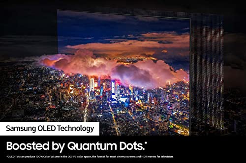 SAMSUNG QN55S90CAFXZA 55 Inch 4K OLED Smart TV with AI Upscaling with an Additional 2 Year Coverage (2023) (USED)