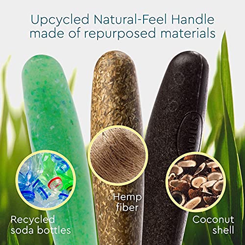 RADIUS Toothbrush Source Floss BPA Free & ADA Accepted Improve Gum Health & Reduce Issues, Soft, Soda Pop Eco-Grind