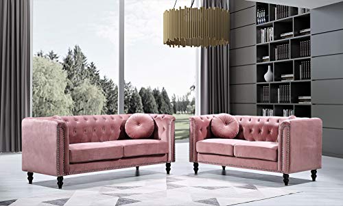 US Pride Furniture S5611-LV Sofas, Rose