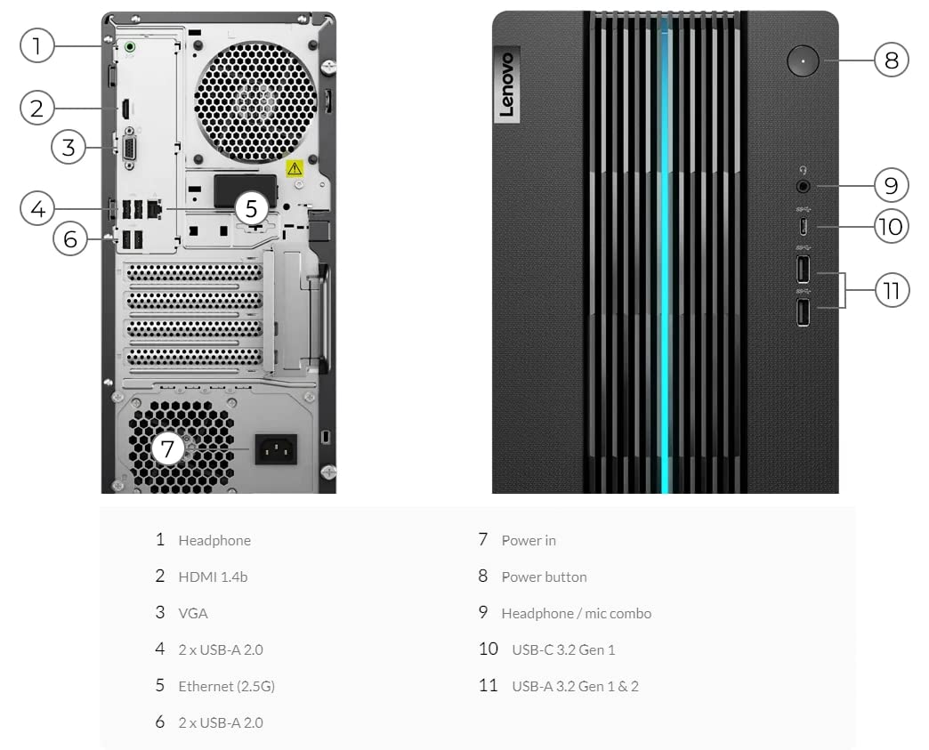 Lenovo 2023 IdeaCentre 5i Gaming Desktop PC, 12th Gen Intel 12-Core i7-12700, GeForce RTX 3060, 32GB RAM 3200MHz, 1TB PCIe SSD + 2TB HDD, 2 Year Warranty, Keyboard & Mouse, Ethernet, WiFi 6