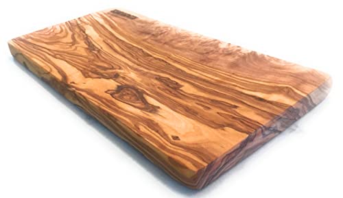 Orchard Hardwoods 12" Artisan Olive Wood Rectangle Charcuterie Board- Handmade For Cutting Chopping, Serving Cheese, Meats, Fruit. Decorative Wooden Tray, Unique Kitchen Gift- 12x6x0.8