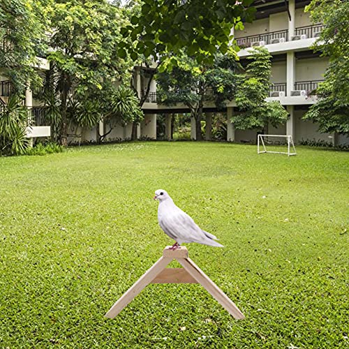 POPETPOP Parrot Toys 2Pcs Dove Rest Stand Bird Perches for Dove Pigeon and Other Birds Plastic Pigeon Perches Roost Bird Dwelling Stand Support Cage Accessories Bird Toys