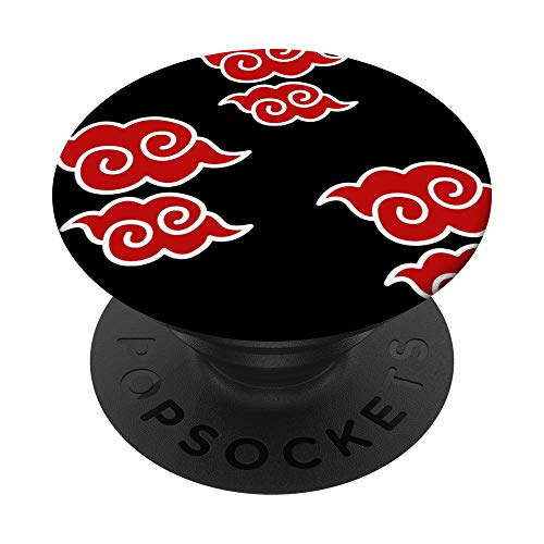 Anime Red Cloud Pattern Illustration PopSockets PopGrip: Swappable Grip for Phones & Tablets