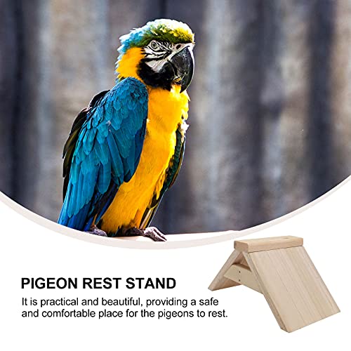 POPETPOP Parrot Toys 2Pcs Dove Rest Stand Bird Perches for Dove Pigeon and Other Birds Plastic Pigeon Perches Roost Bird Dwelling Stand Support Cage Accessories Bird Toys