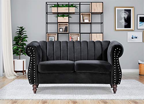 US Pride Furniture S5644-SF+LV Sofas, Black
