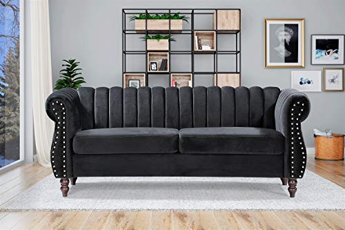US Pride Furniture S5644-SF+LV Sofas, Black
