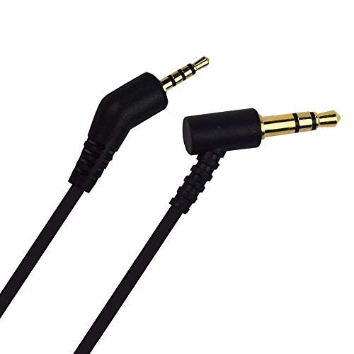 Koffmon QC3.0 Replacement QC3 Headphone Extension Audio Cable Compatible with Bose QuietComfort 3 QC3 Headphones (Black)