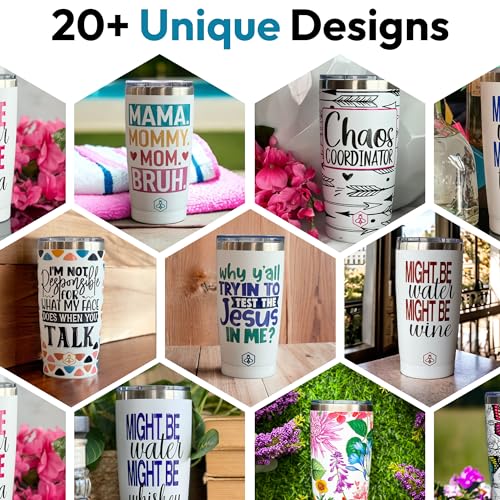 Biddlebee 20oz Coffee Tumbler with Leakproof Lid – Birthday Gift for Women, Best Friend, Sister, Teacher Appreciation, Unique Mom Gift from Daughter
