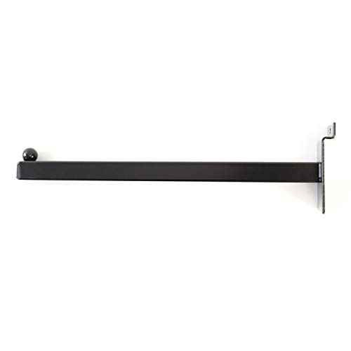 12" Square Faceout Display Attaches to Slatwall - Used for Displaying Clothing, Accessories and Housewares (Quantity 10) (10, Black)