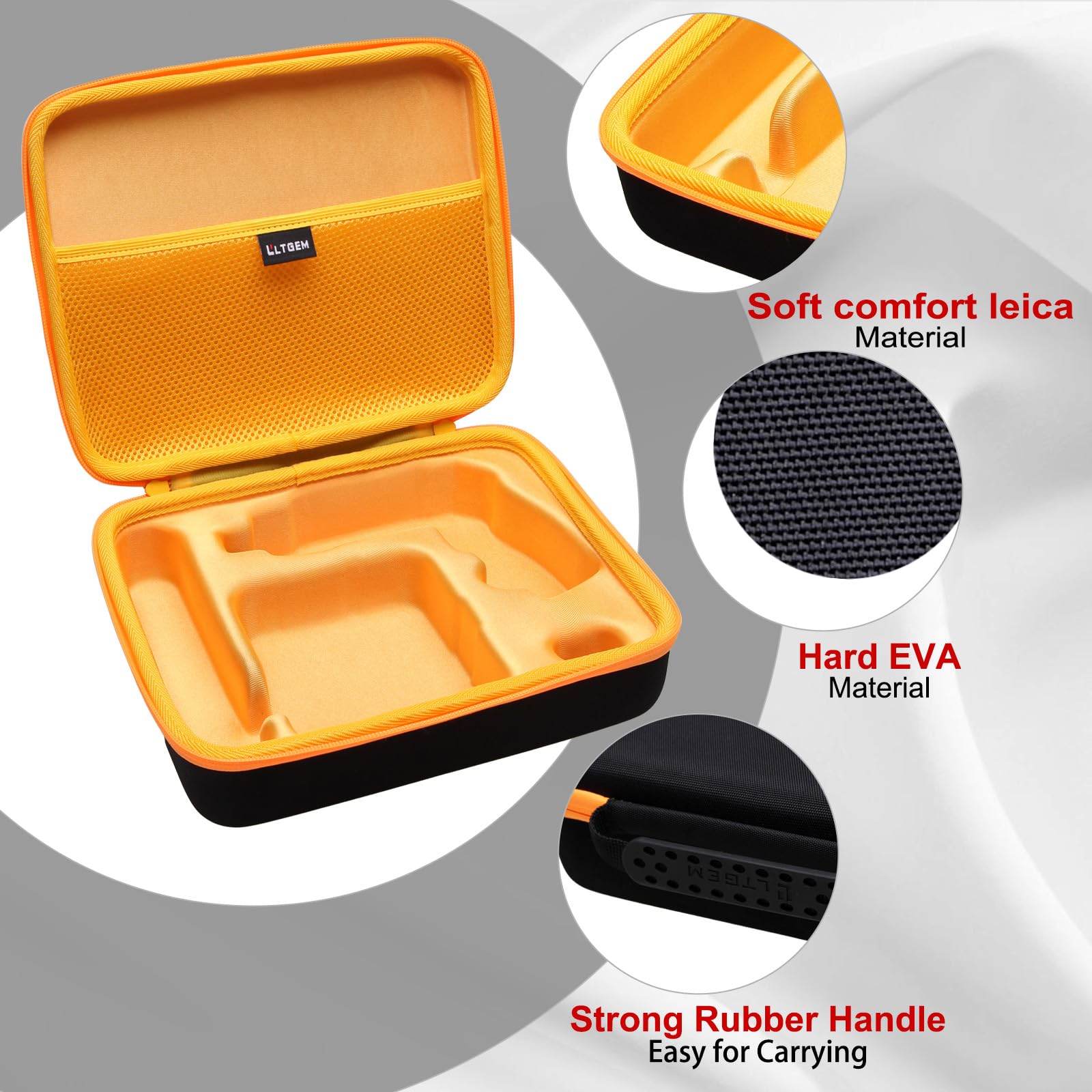 LTGEM Case Compatible with DEWALT DCF680N2 8V MAX Cordless Screwdriver, Batteries and Charger, Case Only