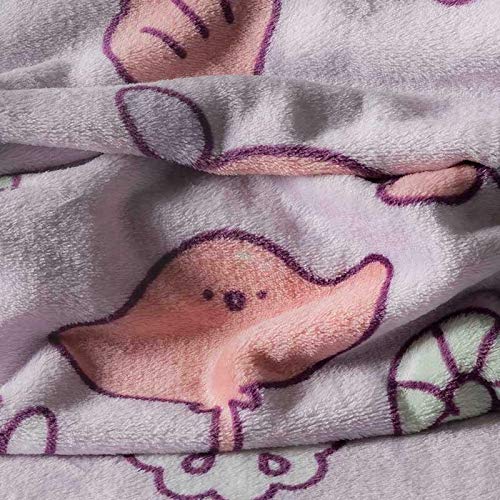 DreamPartyWorld,Pusheen The Cat Plush TRHOW Blanket Super Soft Fluffy Fleece Bedding Decoration Limited Edition,Purple