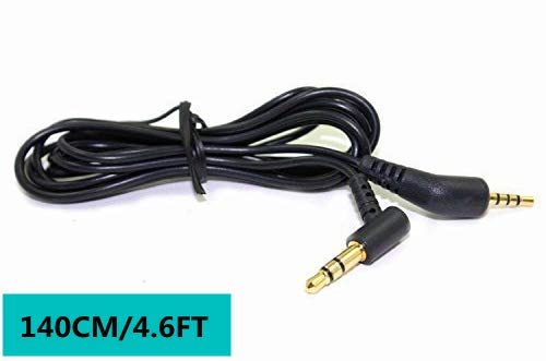 Koffmon QC3.0 Replacement QC3 Headphone Extension Audio Cable Compatible with Bose QuietComfort 3 QC3 Headphones (Black)
