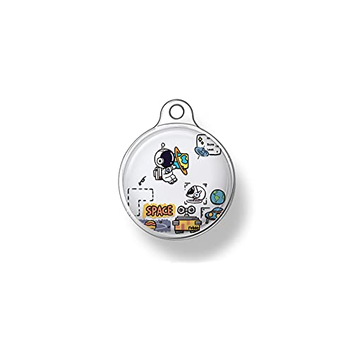 Astronaut Airtags Case Holder Keychain for Airtag, Anti-Lost Finder Key Ring Accessory
