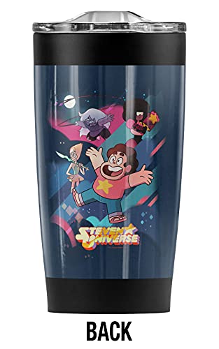 Logovision Steven Universe Group Shot Stainless Steel Tumbler 20 oz Coffee Travel Mug/Cup, Vacuum Insulated & Double Wall with Leakproof Sliding Lid | Great for Hot Drinks and Cold Beverages
