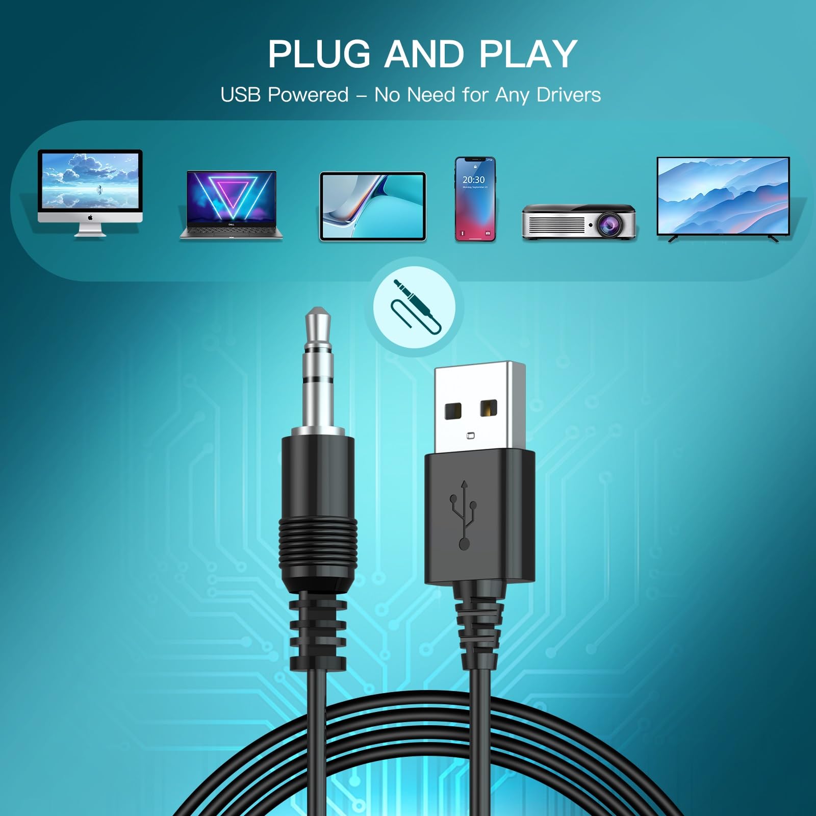 LLEVTIC Computer Speakers, Desktop Speakers with 6 Colorful RGB Lights, Volume Control PC Speakers, USB Powered Gaming Speakers with 3.5mm Aux Cable for PC Monitor Laptop Tablet Phone