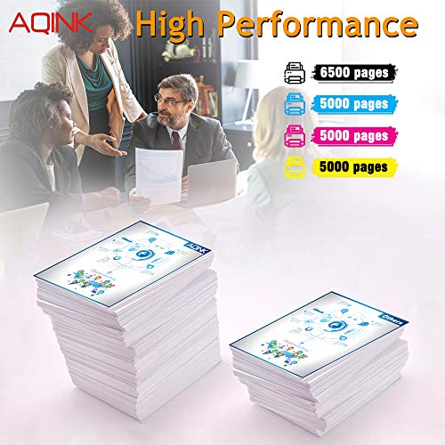 AQINK 508X Toner Combo Replacement for 508A CF360X 508X CF360X CF361X CF362X CF363X 508A Toner Cartridge fits for Enterprise M553N M553DN M553X M533 M552DN M577dn M577Z M577 Printers (4PK/BCMY)